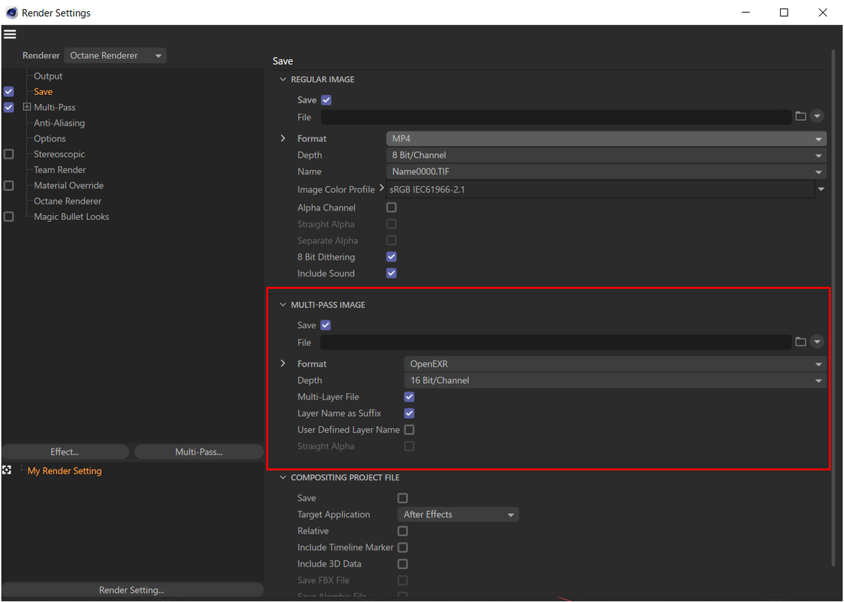 Octane RenderでAOVを正しくレンダリングする際の設定を忘れていた話 - rgrphs’s diary