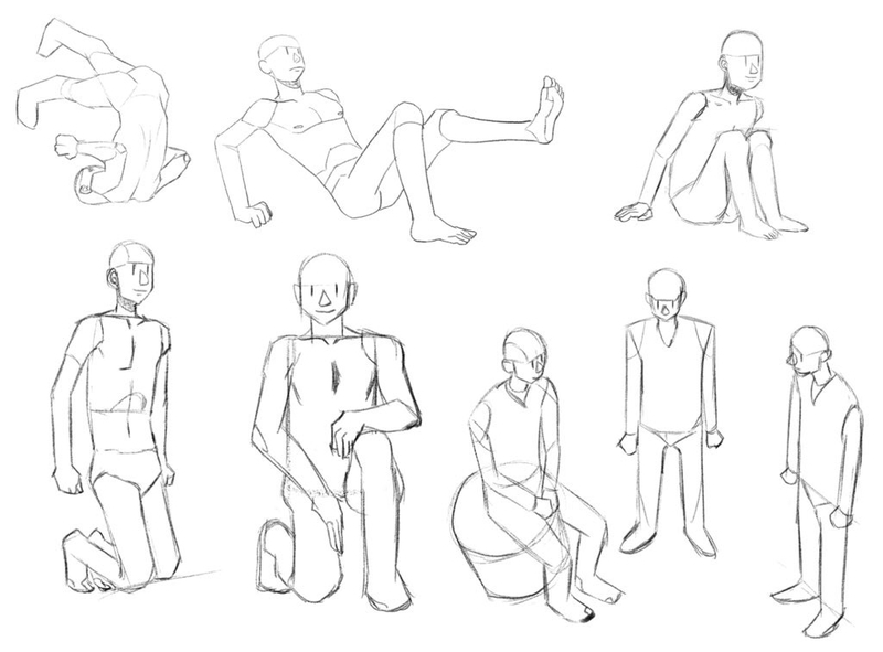 人を描くのって楽しいね！（ヒトカク）模写その1 - やっぱり絵が描きたい