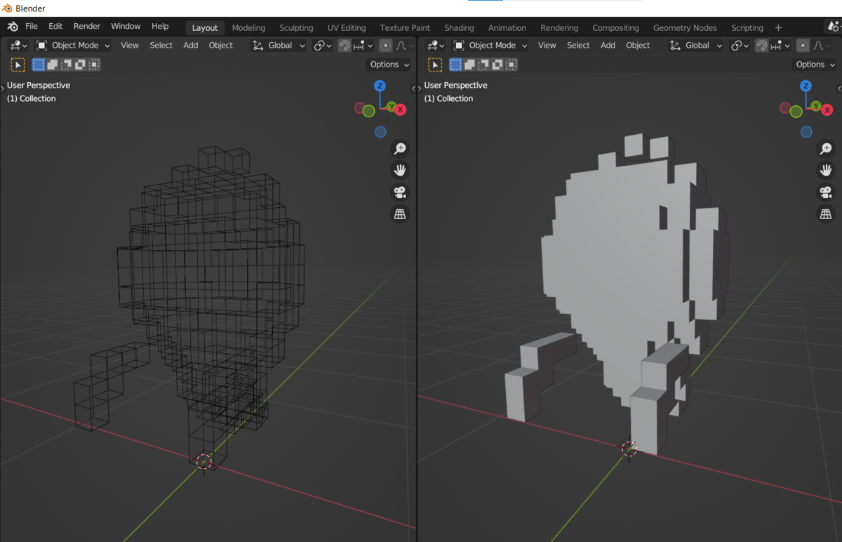 MagicaVoxelで作成したモデルをUnityで使用するまで - リンゴのゲーム開発