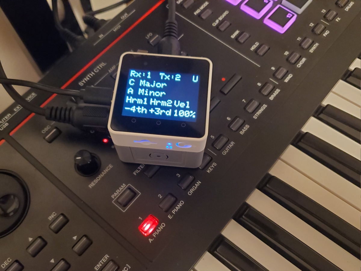 M5StackでMIDIハーモナイザーを作る - リゼット(14新)推奨日記