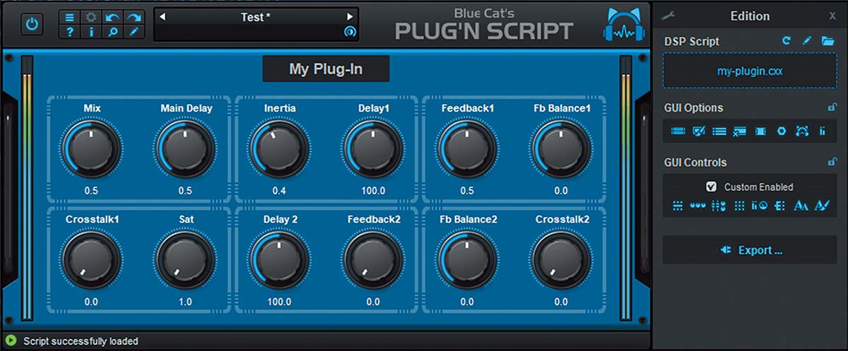 独自のプラグイン・エフェクトやソフト音源を構築可能〜blue Cat Audio Blue Cat S Plug N Script V3 サンレコ 〜音楽制作と音響のすべてを届けるメディア