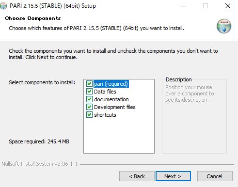 PARI/GP を Windows10 にインストールする - 仮想計算機構