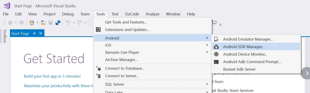 Xamarin Android Device Manager のインストール - rksoftware