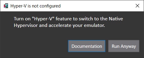 Hyper-V 上の Windows 上で Android エミュレーターが動かない - rksoftware