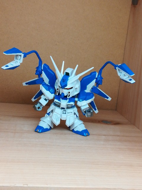 ガンプラBB戦士ハイニューガンダムちょい塗装、墨入れ - rx-010