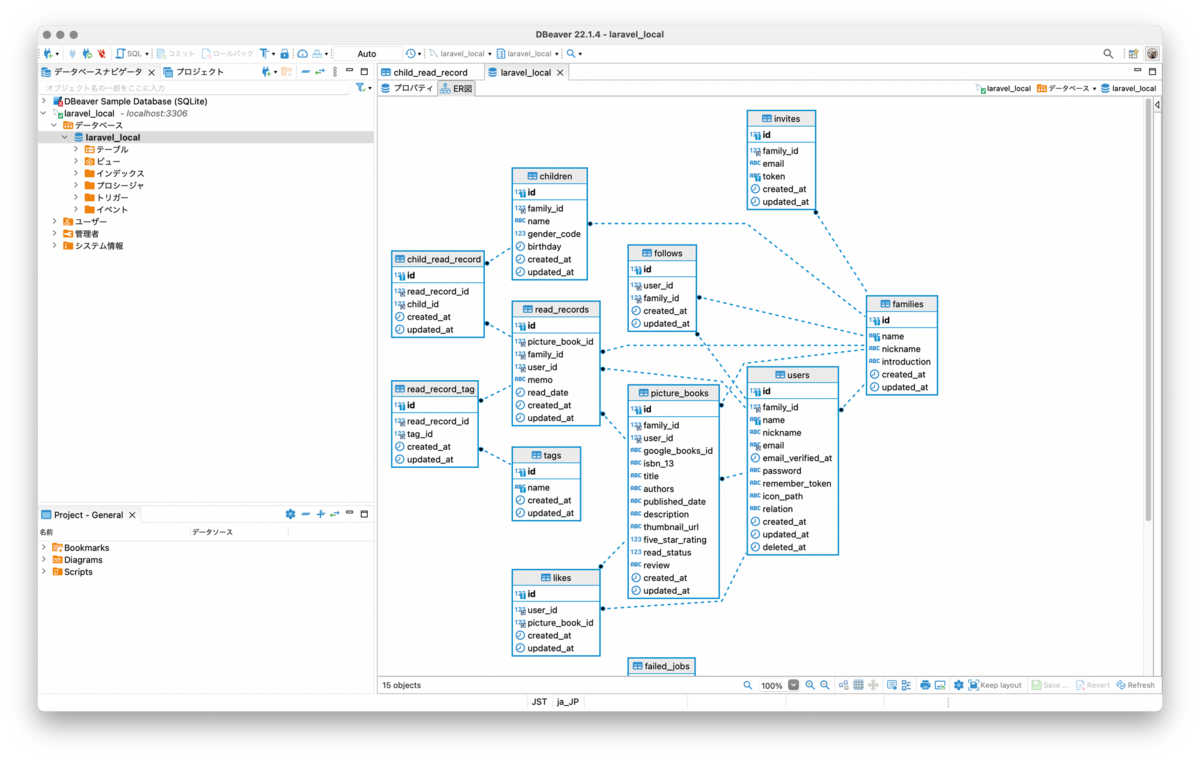 ER図の作図などに関する自動化について A5M2, dbdiagram.io, DBeaver を使ってみる - ②始め方、使い方、感想 - 転職したらスマレジだった件