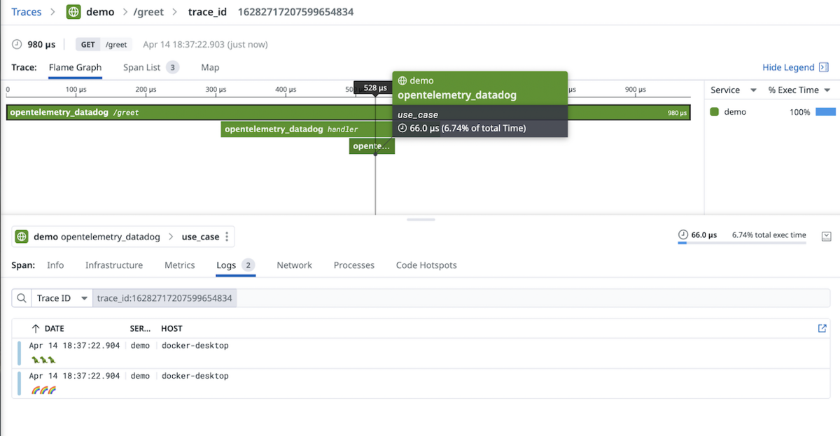 Rust で Datadog にトレースとログを連携する - paild tech blog
