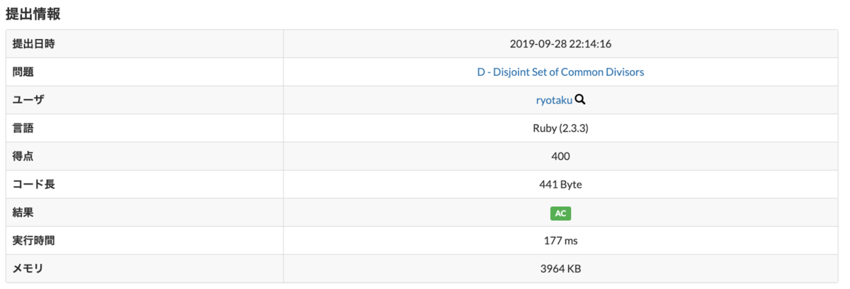 AtCoder Beginner Contest 142「D - Disjoint Set of Common Divisors」（Ruby ...
