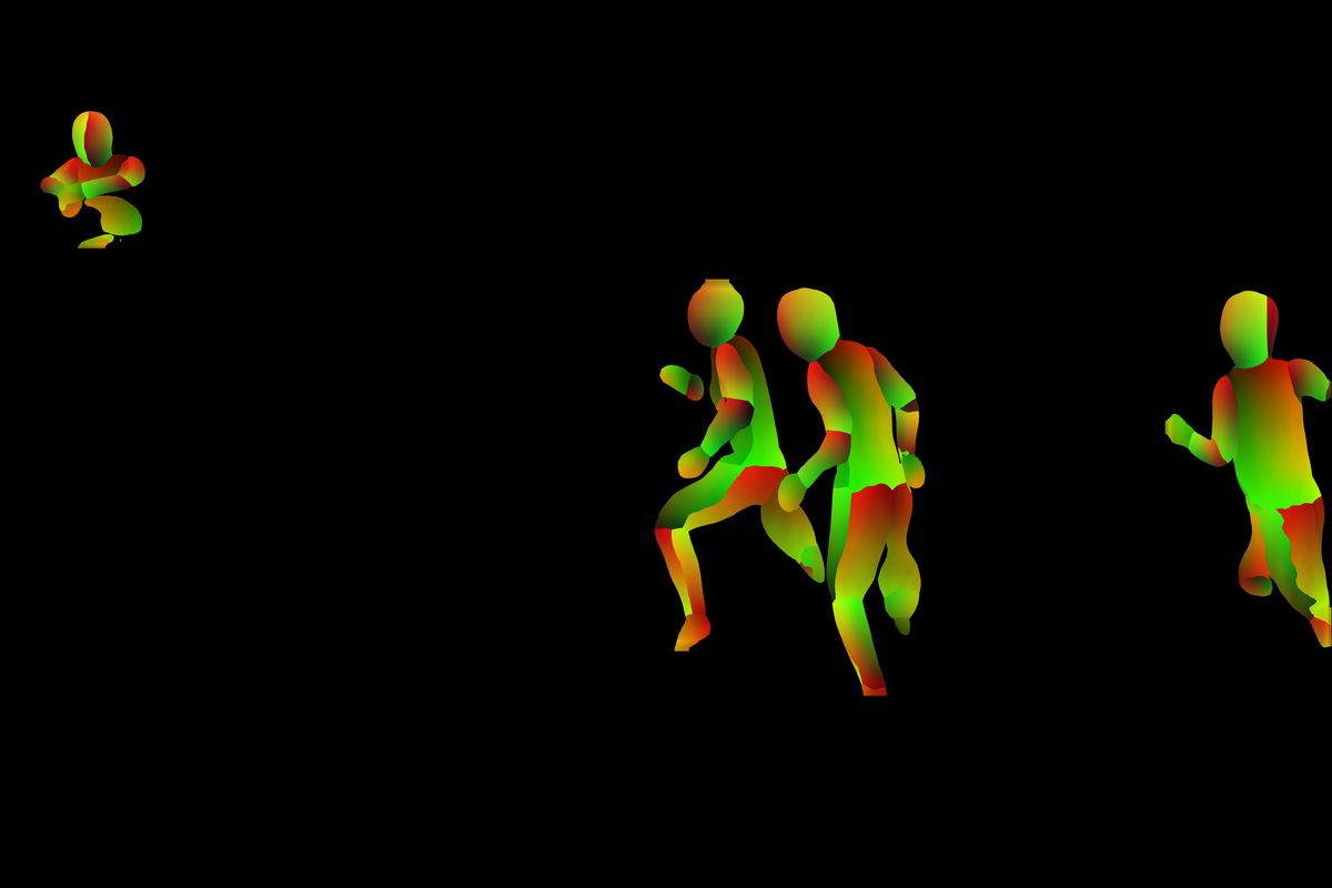 AIで自分の走りを3Dメッシュ化してみた ~Densepose編~ - 大学生スプリンターの考えすぎる練習日誌