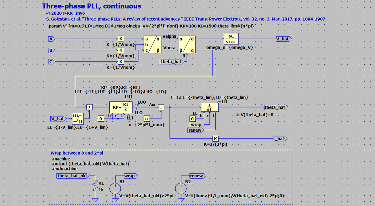 LTspiceで三相PWM整流器を作る ～モデル作成編～ - The Negligible Lab