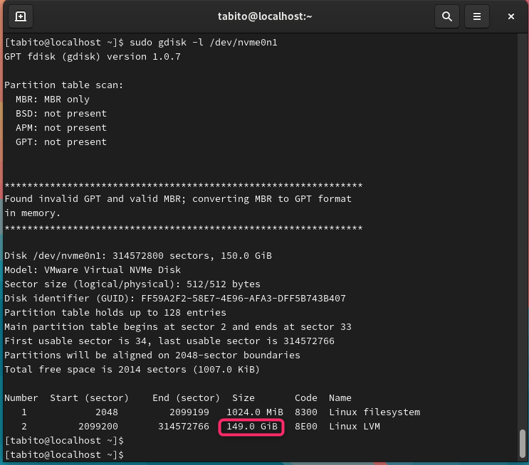 【Linux】XFSファイルシステムのディスク容量を拡張する方法（LVM環境） - 砂漠の旅人(たびと)｜新天地：たびとの旅路