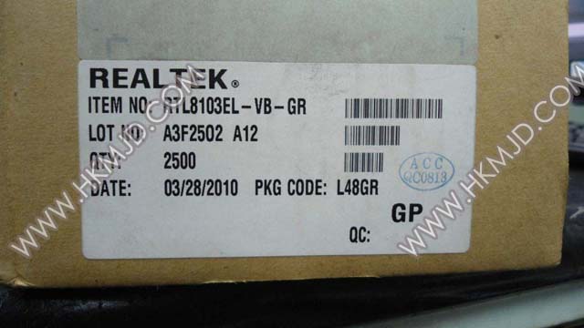 RTL8103EL（Realtek）明佳達電子 新品 オリジナル チップ - HK明佳達電子有限会社