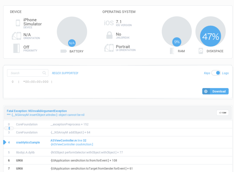 Crash Report解析サービスのCrashlyticsを試してみた - sakaharaのブログ