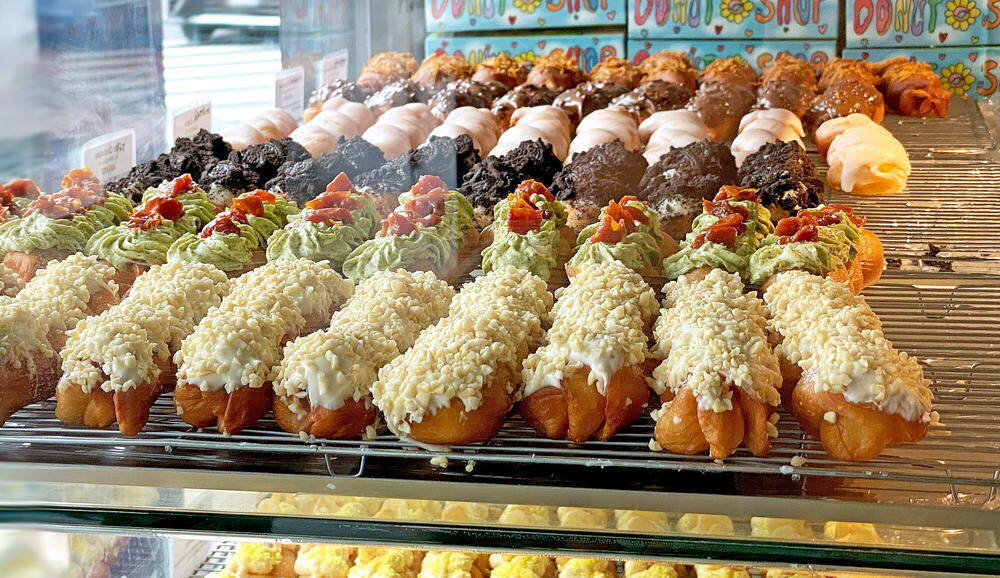 『BONTEMPS ※閉店』静岡店OPEN！ドーナツ=クァベギと塩クリームラテ！ - 静岡市観光＆グルメブログ『みなと町でも桜は咲くら』