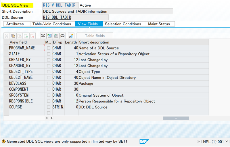 【ABAP】SQL – データベースビューとCDSビューの違い - sapdev’s diary