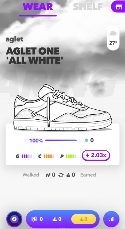 【46日目】STEPN記録／walkenに加えAgletとSweatcoinはじめてみた！ - アオイSNS