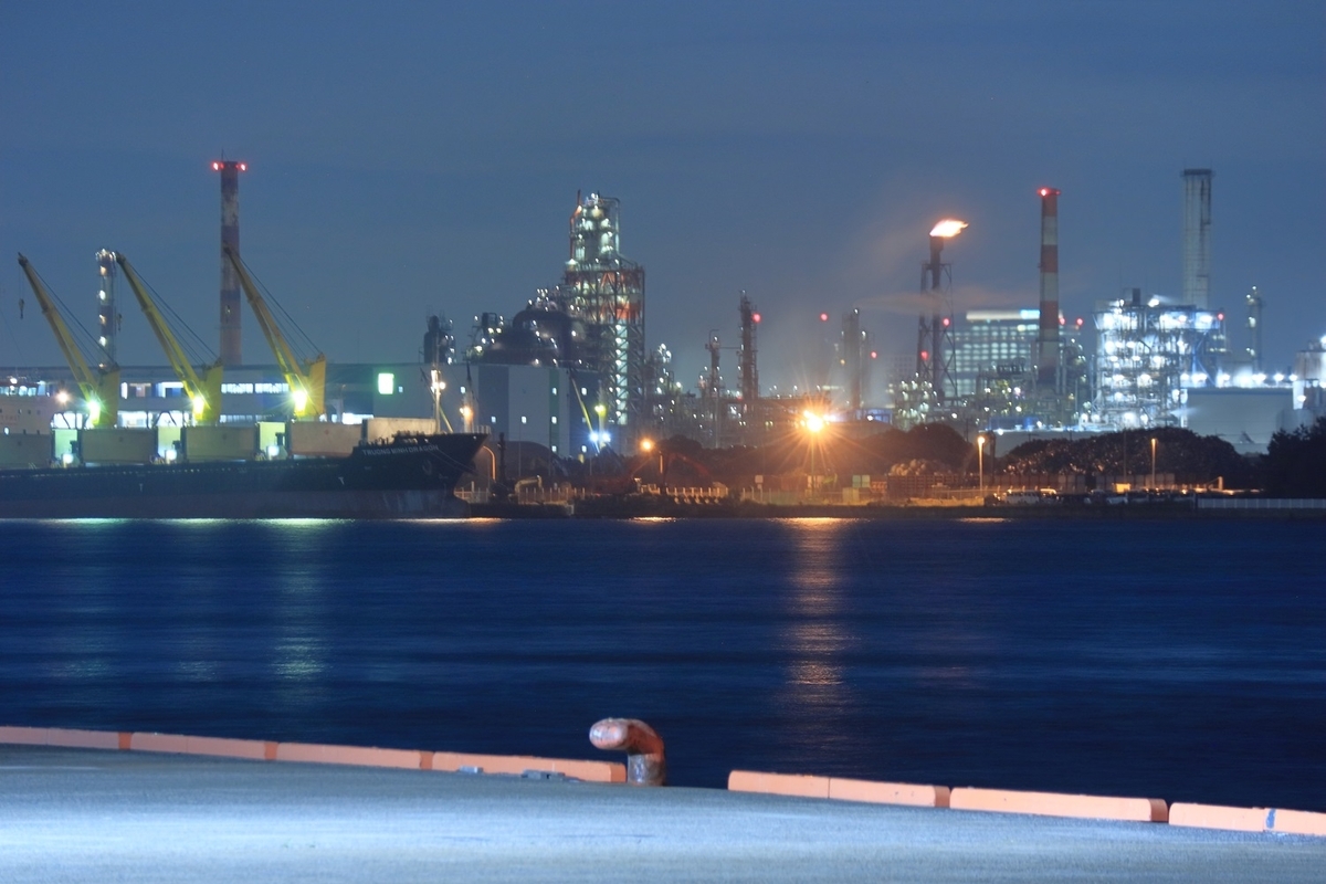 東扇島東公園から川崎工場地帯の夕景・夜景を撮る20250616（川崎市川崎区） - 夜の風景～Sunset-Landscape