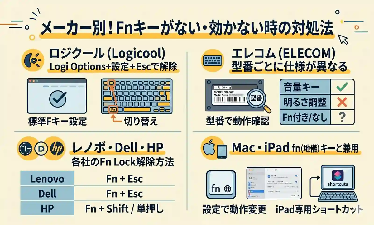 Fnキーがない？どこにあるか確認する方法と代わりの操作まとめ - ささみノート