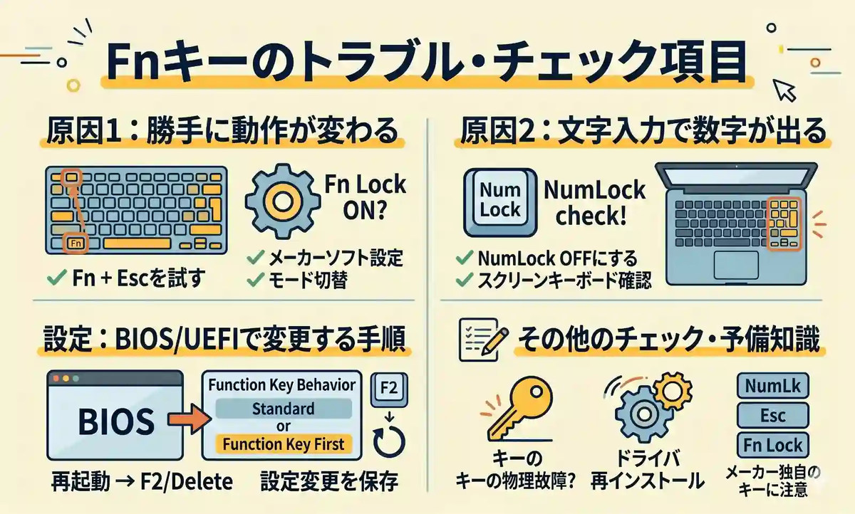 Fnキーがない？どこにあるか確認する方法と代わりの操作まとめ - ささみノート