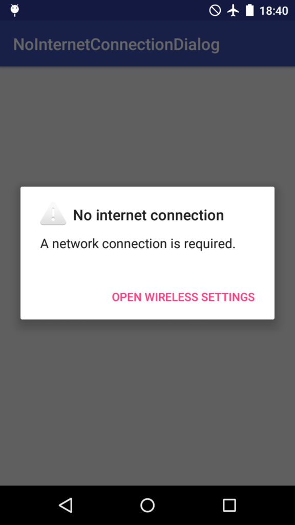 "No Internet Connection Dialog" in Android - sashimi4’s diary