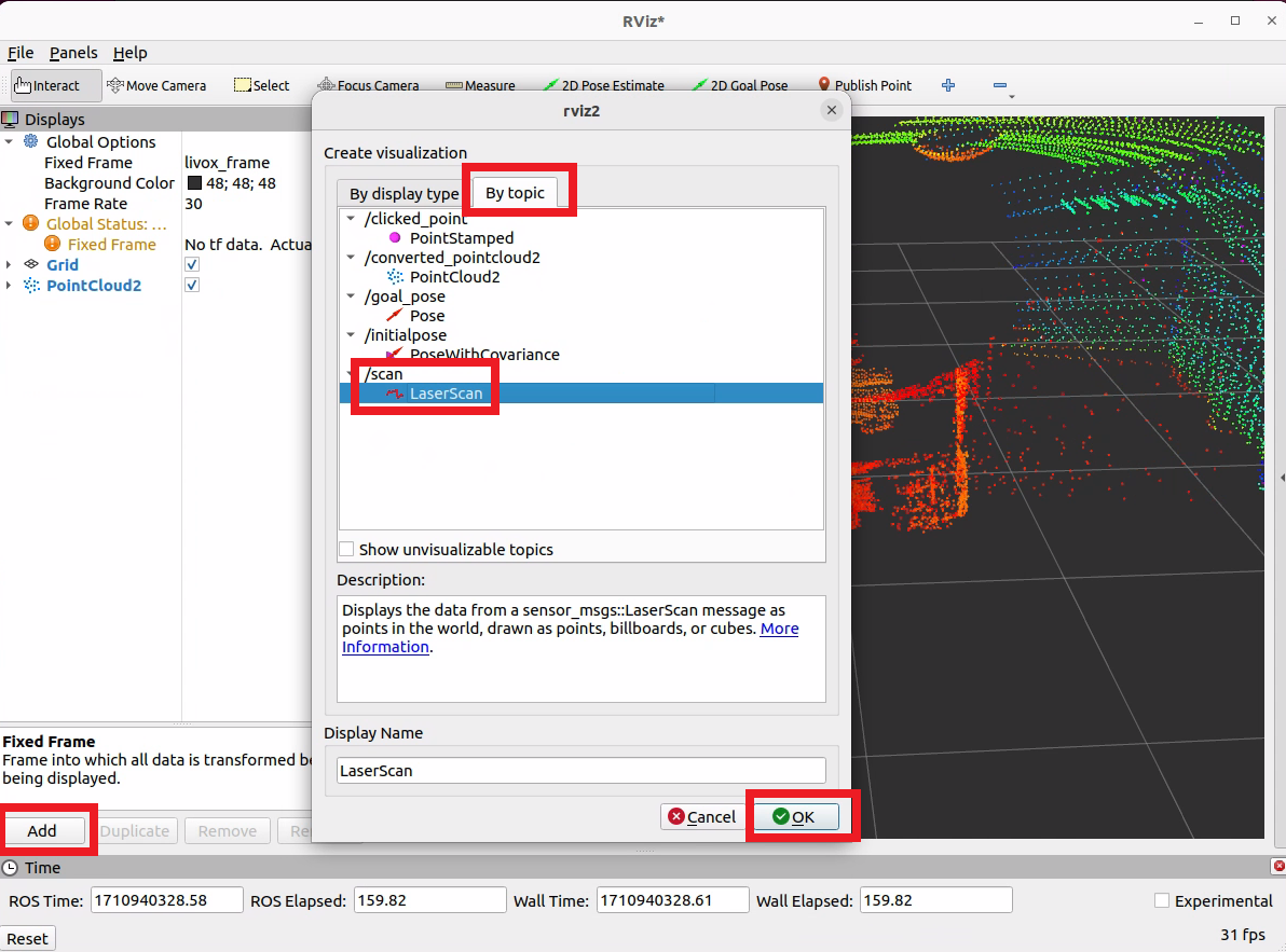 【ROS2】3D LiDARのPointCloud2をLaserScanに変換してみた - 佐藤百貨店