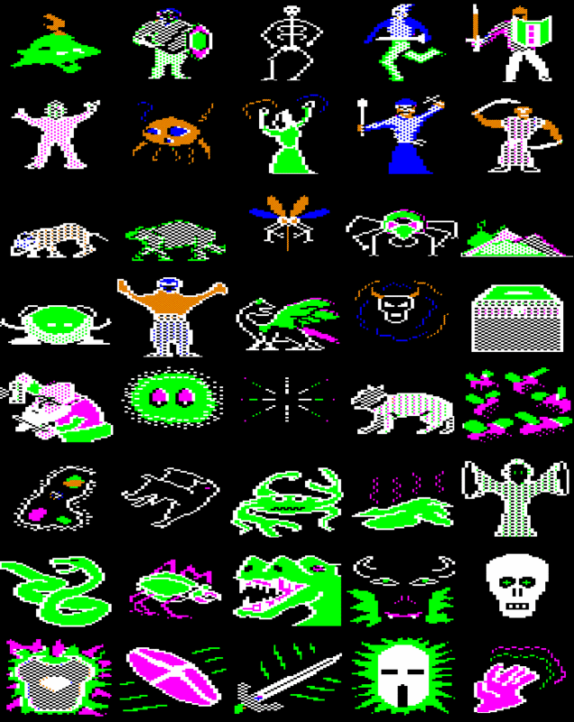 Wizardry #1 のモンスターグラフィック - satosystemsの日記