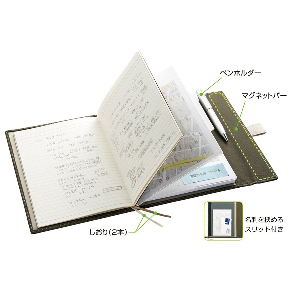 キングジムのノートカバーマグネットタイプが高機能・シンプル・使いやすいでとっても捗っておすすめです - 旧物ノート