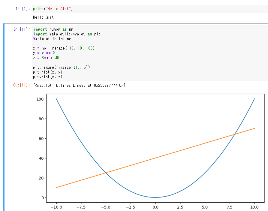 Jupyter Notebook の結果をはてなブログに貼り付ける。GitHub Gist を使用 - さつまろぐ
