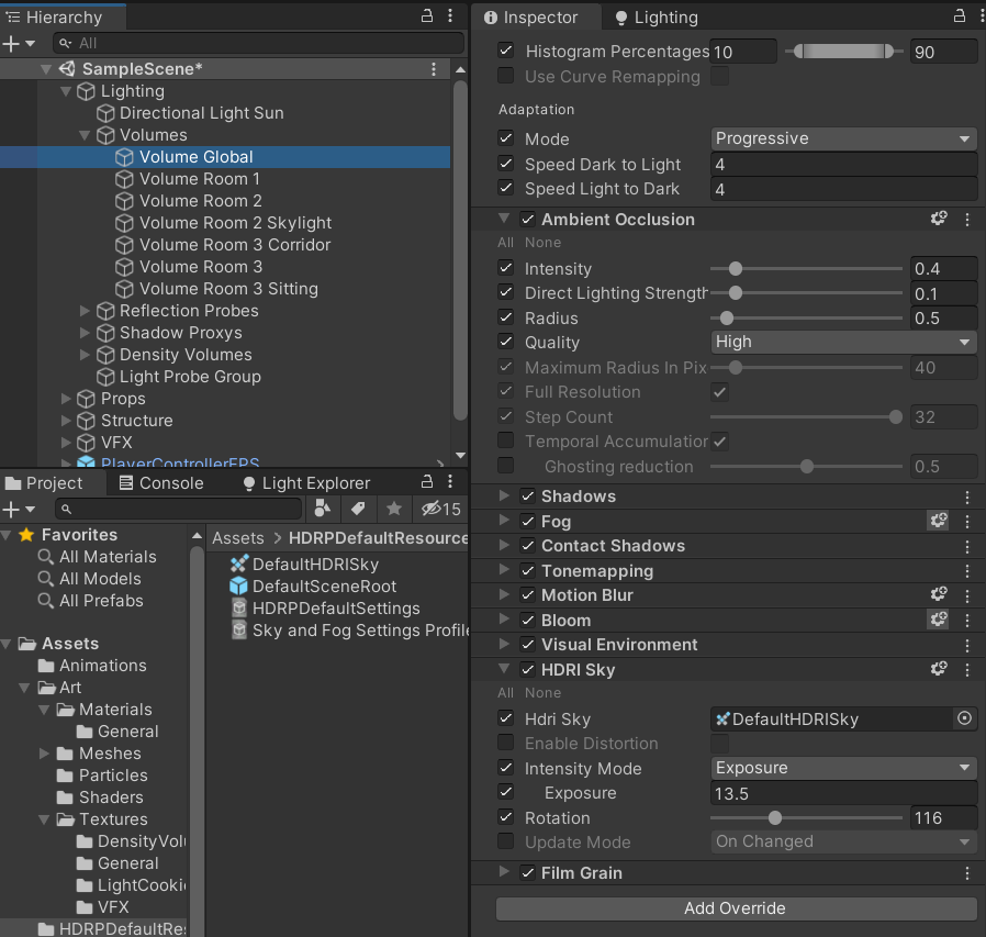 Unity HDRPの新サンプルシーン徹底解剖！ ～HDRPシーン構築方法解説～ - さやちゃんぐbotブログ