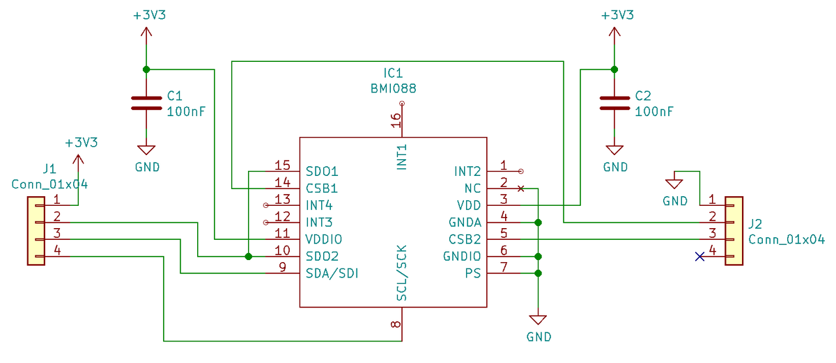 BMI088モジュールの製作 - ハサミの技術備忘録