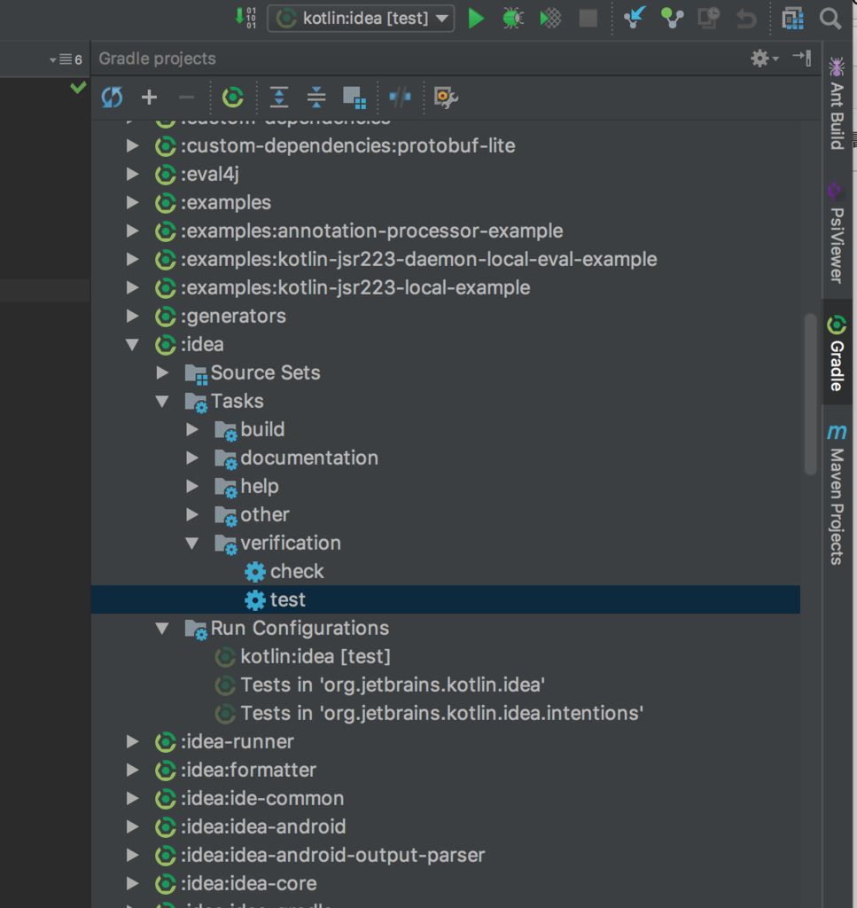Kotlinレポジトリのidea pluginやJ2Kのテスト実行方法メモ - scache’s blog