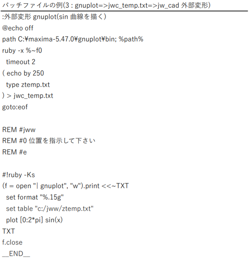 jw_cad 外部変形 － (238) gnuplot － - seenlite’s blog