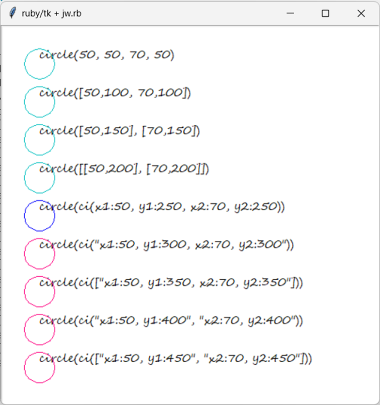 jw_cad 外部変形 － (288) ruby/tk(円を描く) - seenlite’s blog