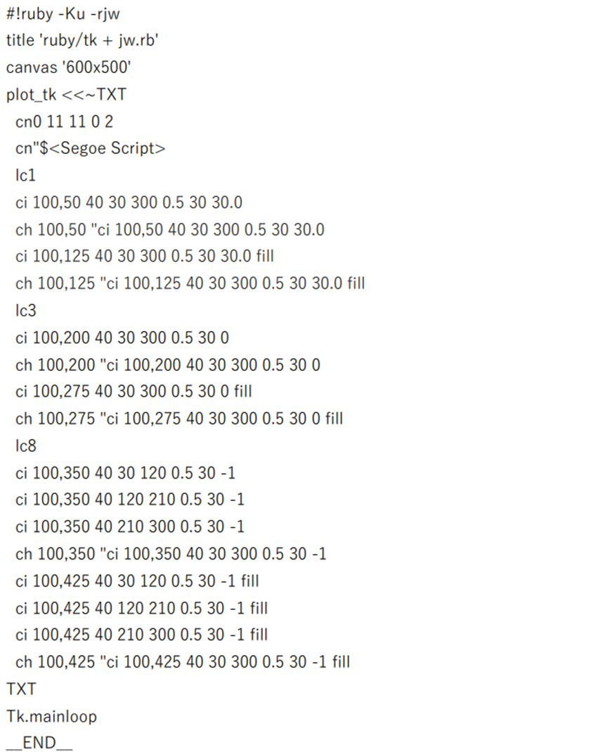 jw_cad 外部変形 － (291) ruby/tk(円環を描く) － - seenlite’s blog