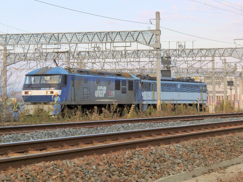 EF210-167号機に牽引される貨物列車EF65-2095号機 - JR撮影日記