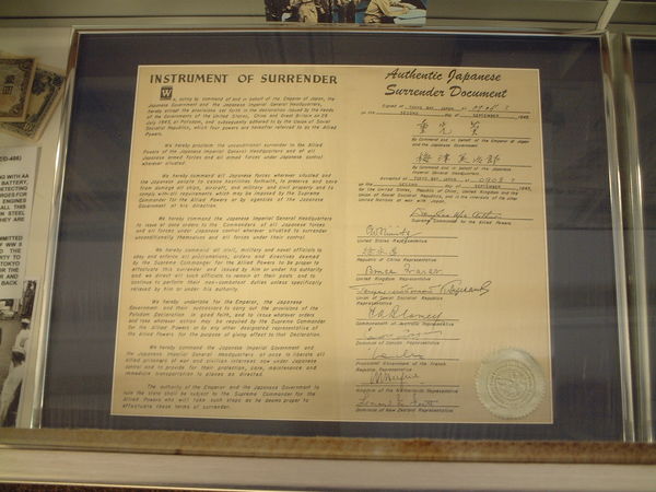 個別「Instrument of Surrender (降伏文書)」の写真、画像 - seihiguchi's fotolife