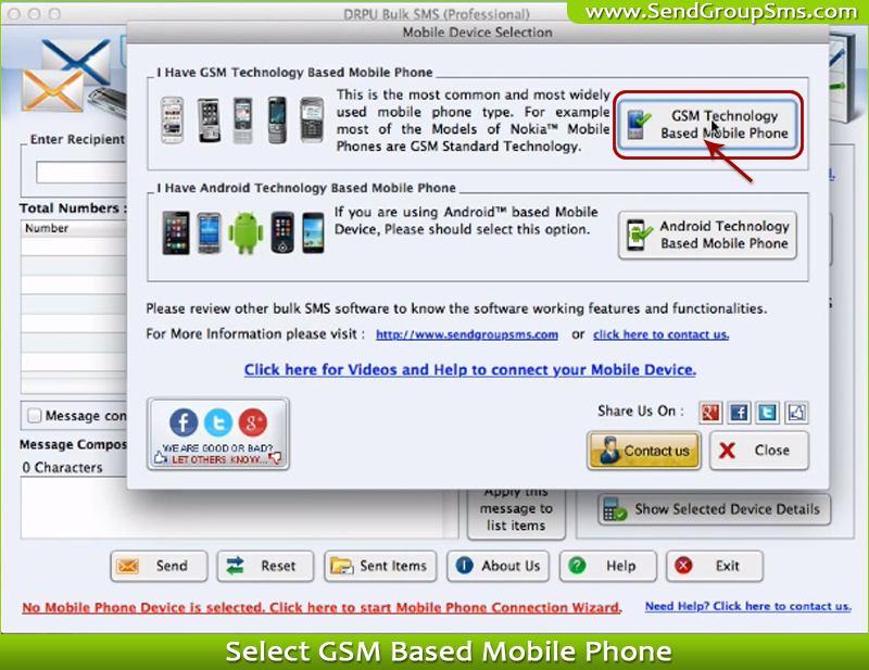 How MAC OSX works with Idea NetSetter USB Modem to Send Group Messages ...