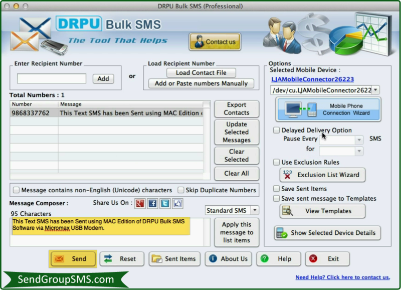 Instructions to Send Group Messages using Micromax 3G USB Modem with ...