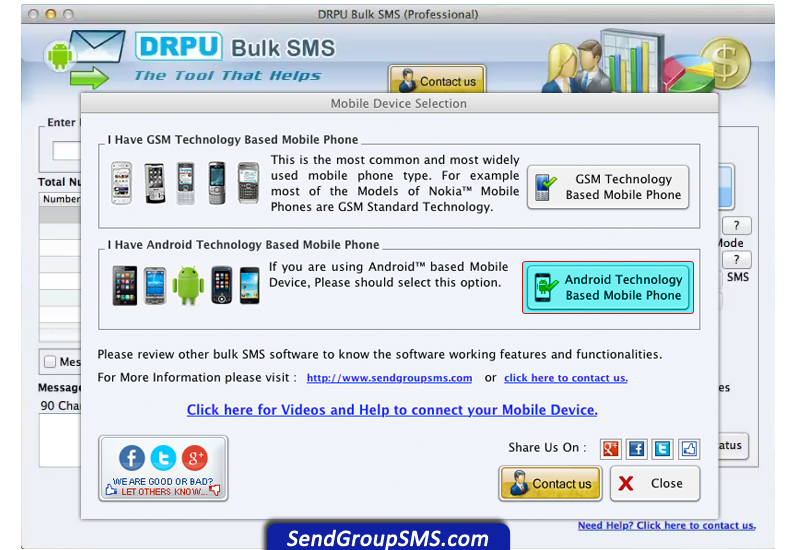 Send Unicode SMS from Mac OS X via Android mobile using Bulk SMS ...