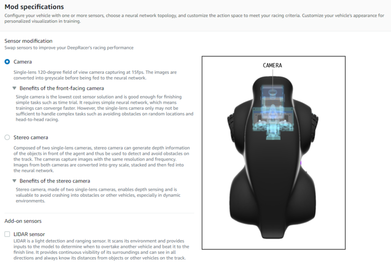 【AWS DeepRacer】トレーニングで走らせるDeepRacerをカスタム - サーバーワークスエンジニアブログ