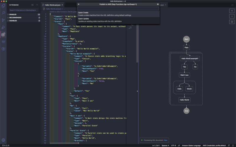 AWS Toolkit for Visual Studio Code が AWS Step Functions をサポートしました ...