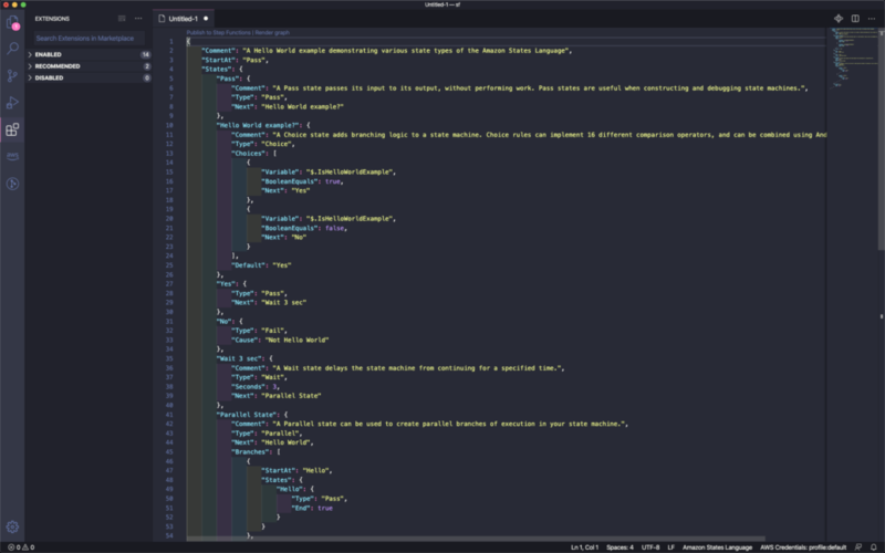 AWS Toolkit for Visual Studio Code が AWS Step Functions をサポートしました - サーバーワークスエンジニアブログ
