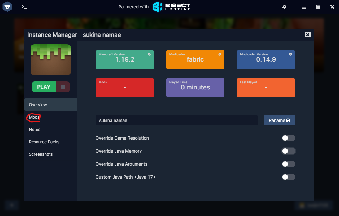 【マイクラ】全バージョン対応！超簡単！MODの入れかた【GDLauncher】【JAVA】 - セツユキブログ