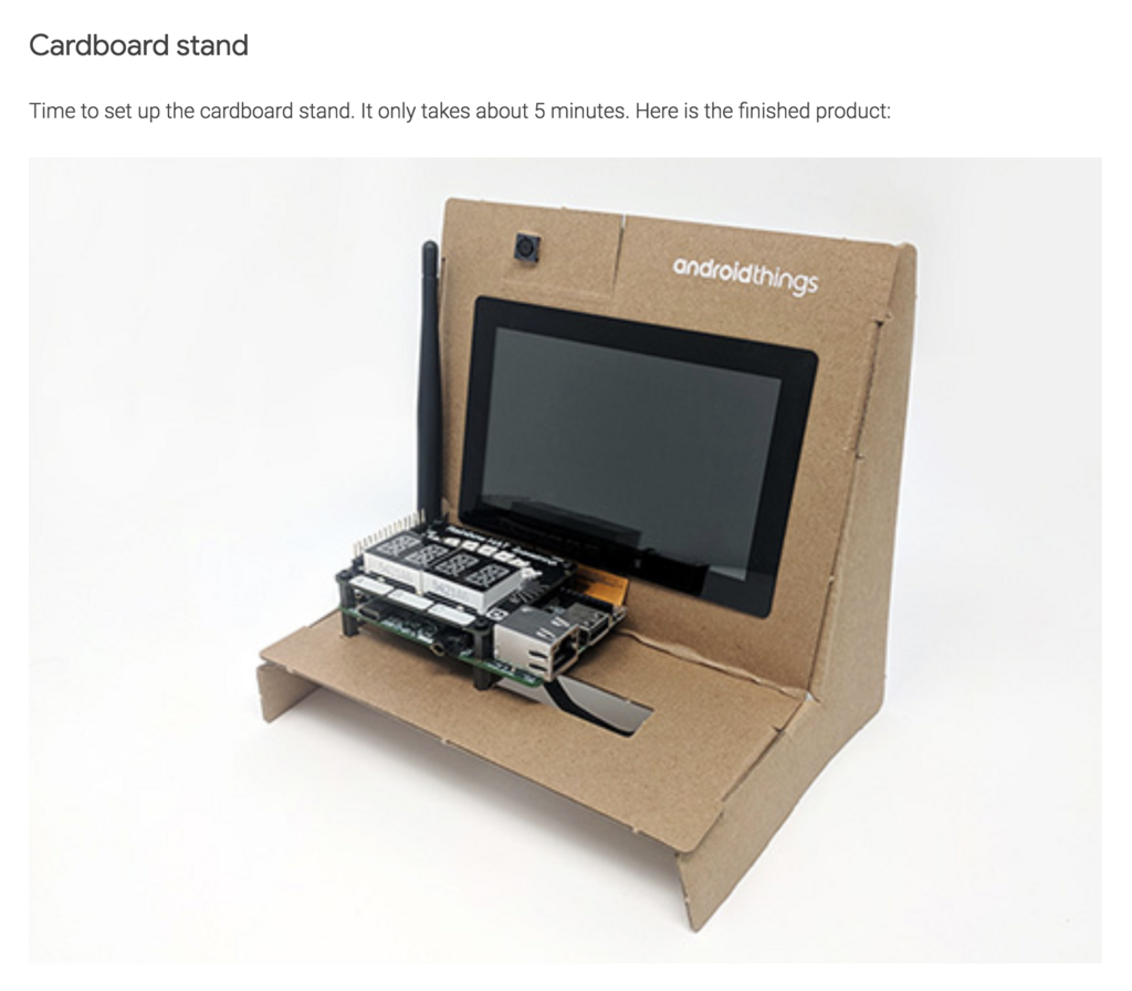 Android Things Starter Kit 開封の儀 - shanon's note