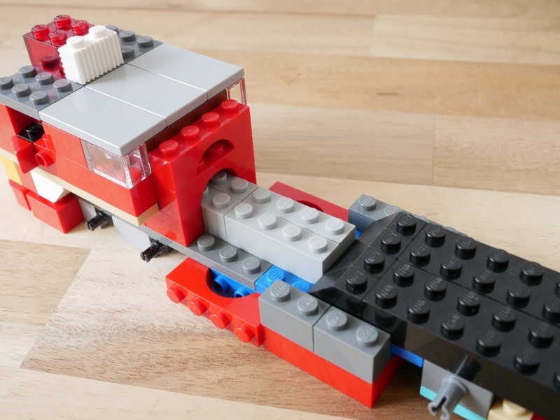 レゴ：はしご車の作り方 LEGOクラシック10698だけで作ったよ (オリジナル説明書) 消防車、はたらく車 - シドロモド記（レゴの作り方）