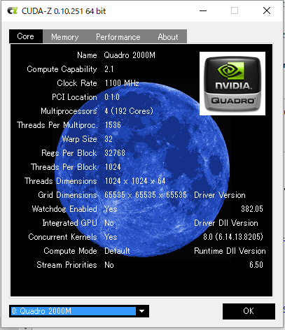 CUDA-ZでCUDAが使えるマシンの情報がわかる - いろいろやってみるにっき