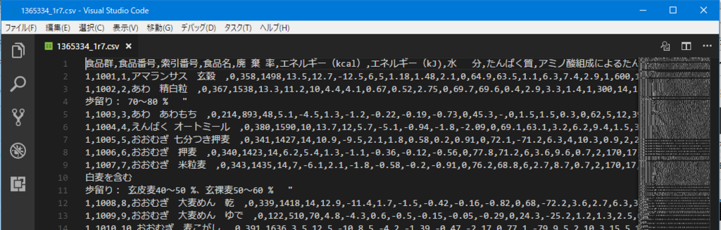 VS CodeでExcel Viewer拡張機能 ちょっと惜しい - いろいろやってみるにっき