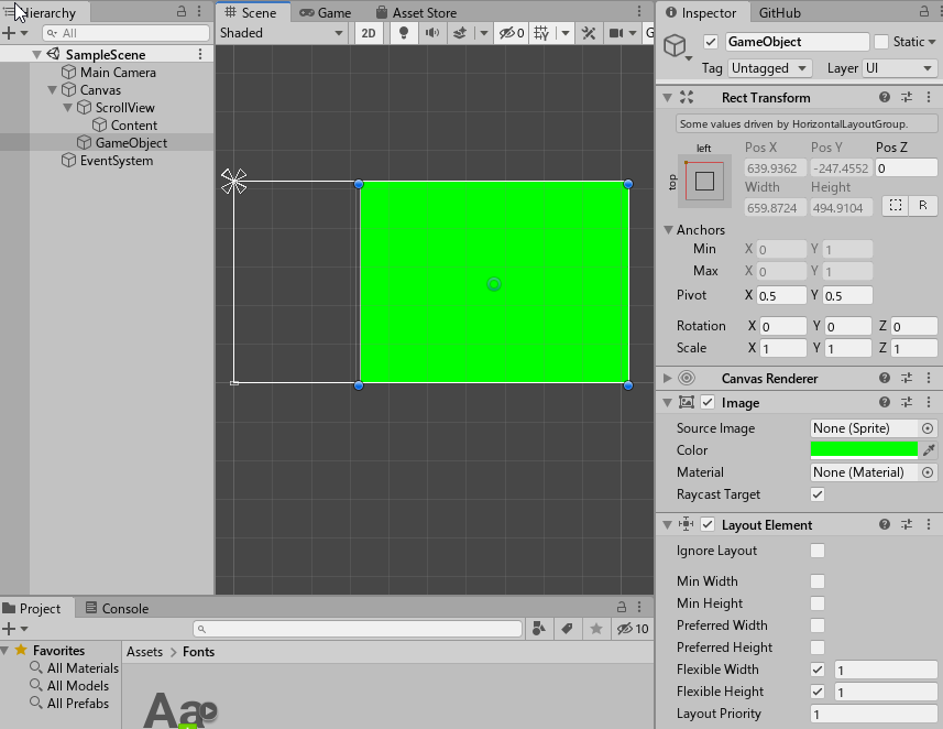 Unity スクロールビューのつくり方・ポイント - sh1’s diary