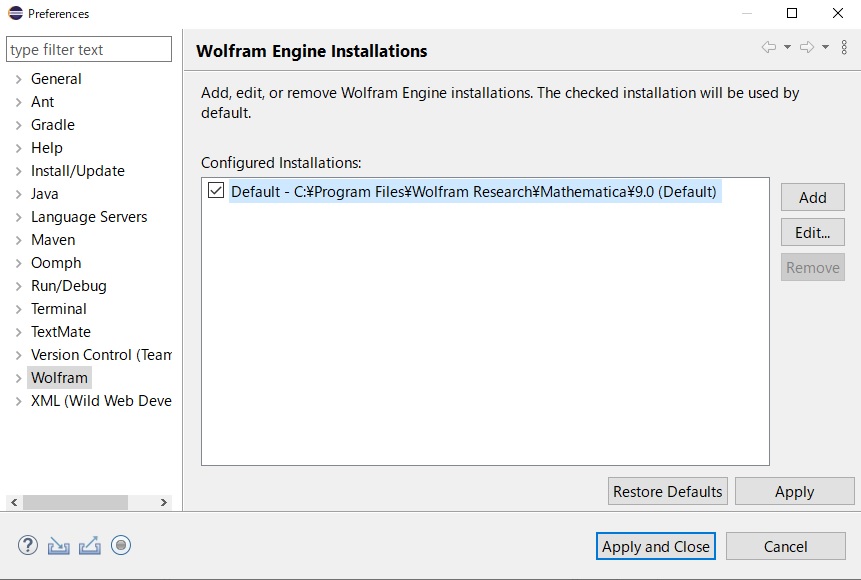 Wolfram Workbench を Eclipse に組み込んで Wolfram Language を書く - 技術屋にゃん兵衛のてくてく ...