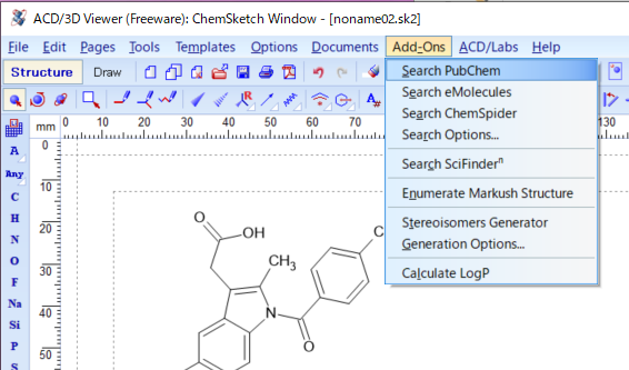 ChemSketchで簡単「構造＞名前」変換とPubChem情報 - 技術屋にゃん兵衛のてくてくらぼ by データウィズ [DataWith]